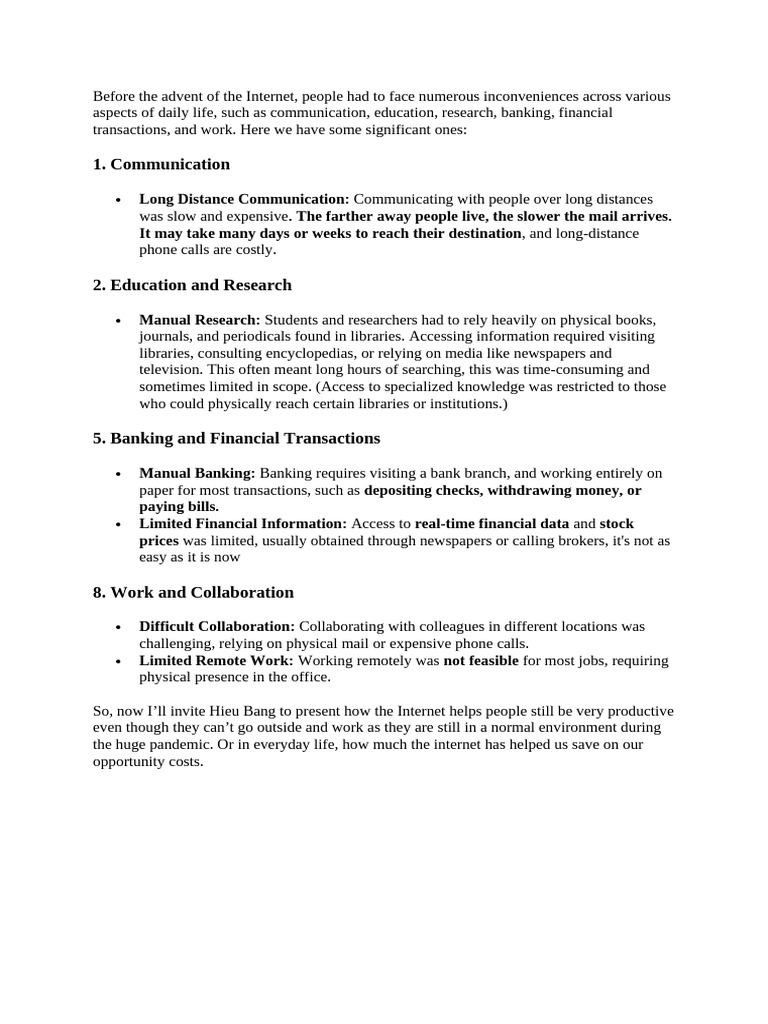 Inconveniences | PDF