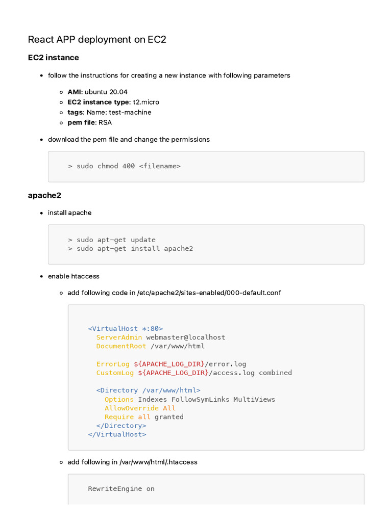 Aws Deployment | PDF | Sudo | Zip (File Format) Aws Deployment | PDF | Sudo | Zip (File Format)
