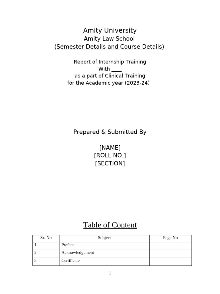 Internship Training Report 2023-24 | PDF | Business | Finance & Money ...