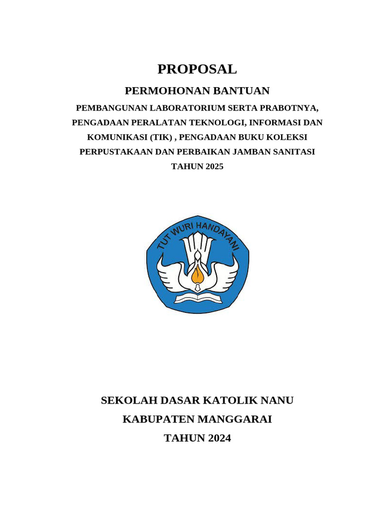 Proposal SDK Nanu | PDF | Ilmu Sosial