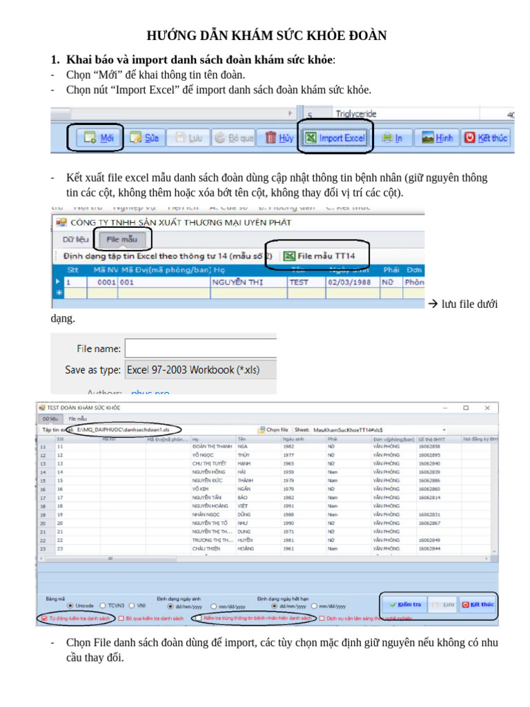 HD Kham Suc Khoe Doan | PDF