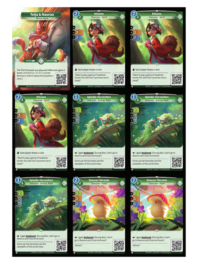 Altered TCG Demo Deck Muna Print Play Letter en Us | PDF