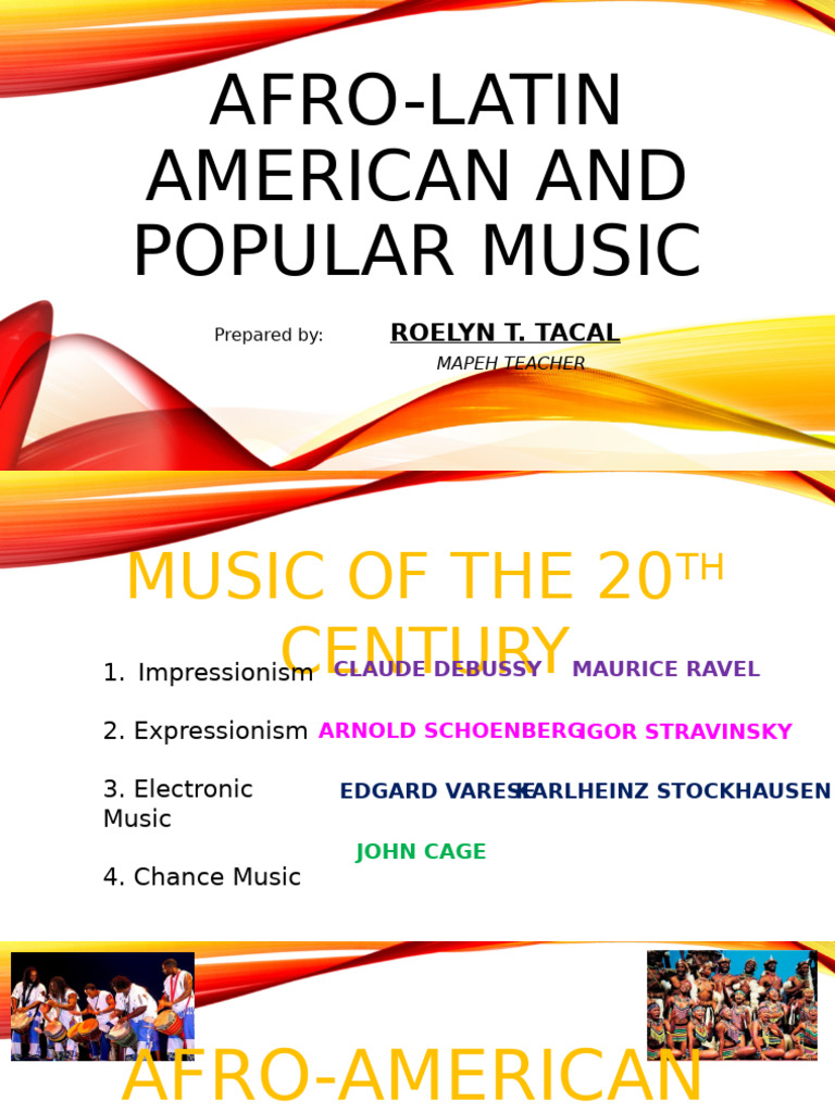 Afro Latin American and Popular Music Lecture | PDF | Dances ...