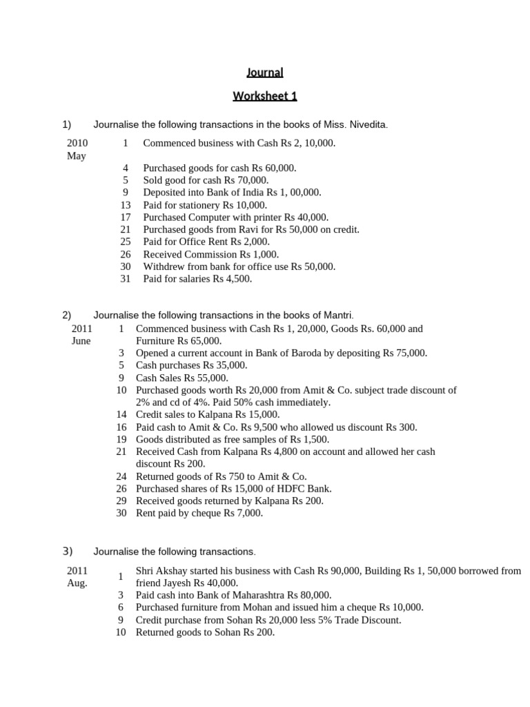 Journal HW 2 | PDF | Banks | Cheque