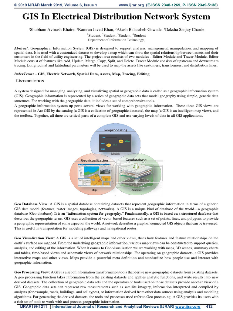 GIS in Electrical Distribution Network S | PDF | Geographic Information ...