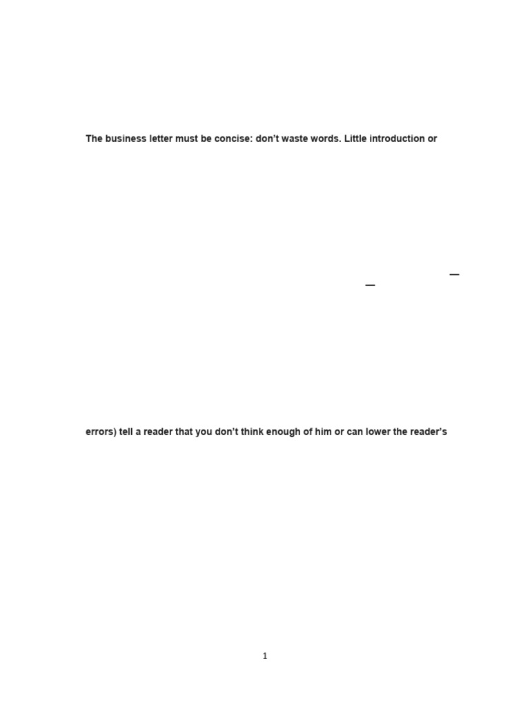 Effective Business Letter Writing Tips | PDF