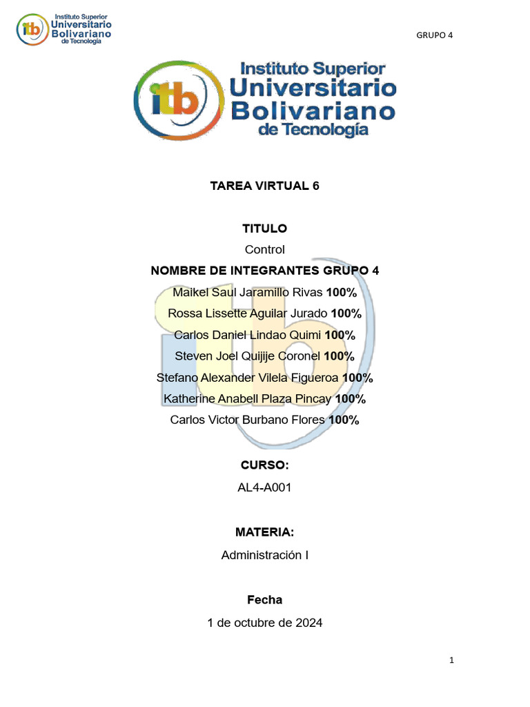 Tarea Virtual 6 | PDF | Business | Empleo