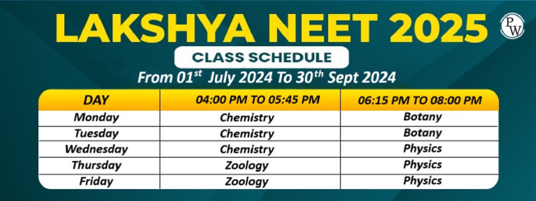 Updated Class Schedule - From 01st July 2024 To 30th Sept 2024 ...