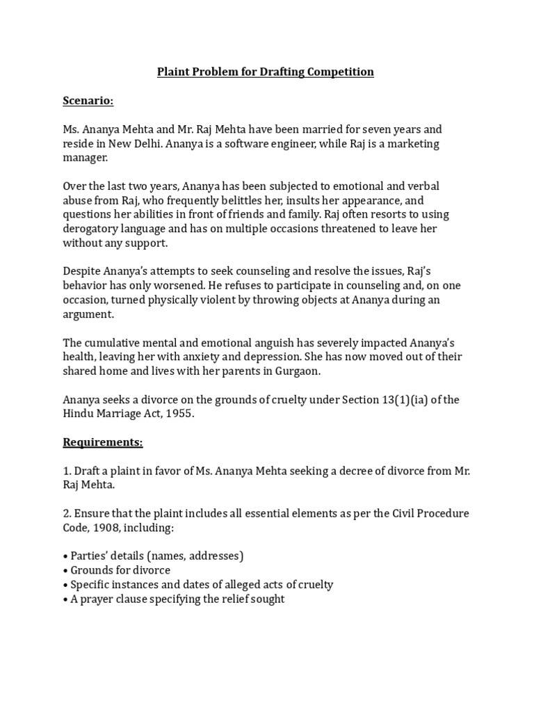 Drafting Competition (Plaint) Problem | PDF | Games & Activities