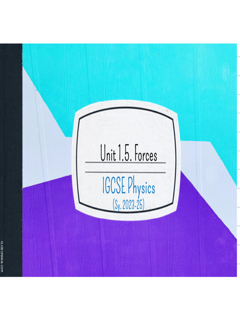 Effects of Forces in IGCSE Physics | PDF | Force | Lever