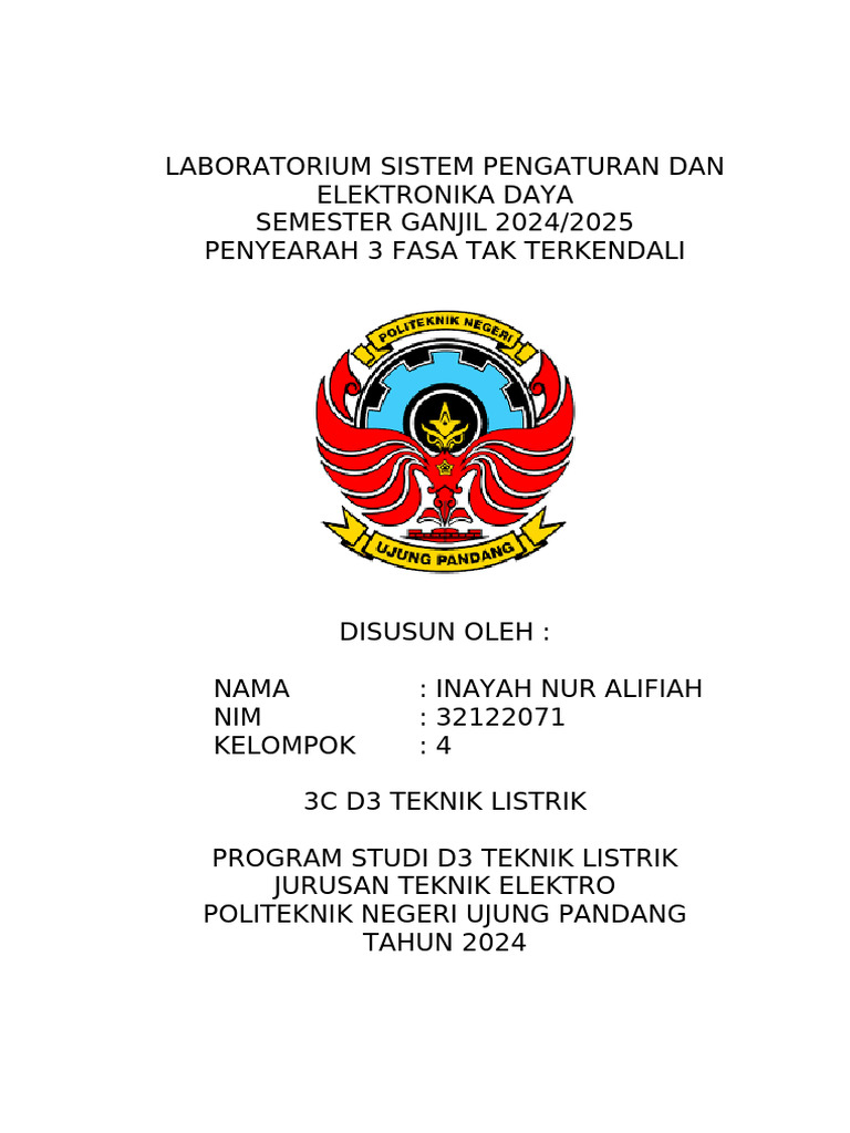 Penyearah 3 Fasa Tak Terkendali Naya | PDF | Sains & Matematika