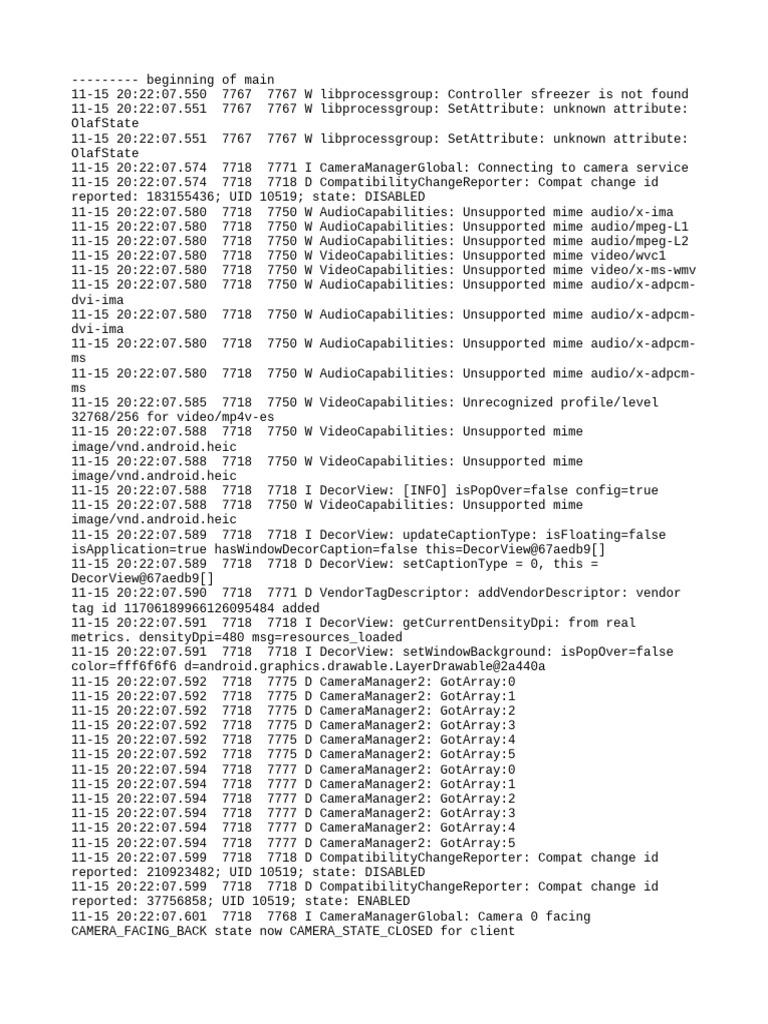 Log Cat 1731682327517 | PDF | Computing Platforms | Computer Programming