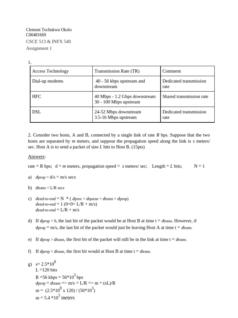 INFX 540 Assignment | PDF | Router (Computing) | Bit Rate