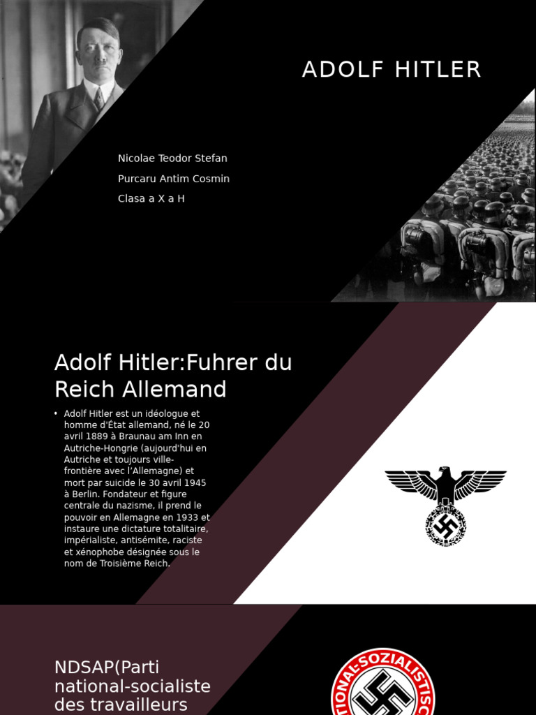 Adolf Hitler | PDF | Adolf Hitler | Allemagne nazie