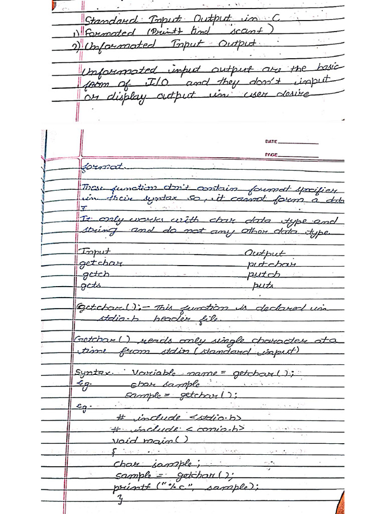 Standard Input Output | PDF
