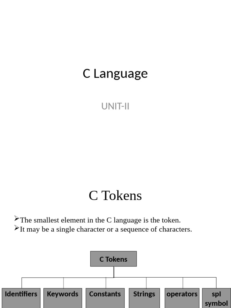 Lect 4 Token Variable Constant Pdf Integer Computer Science