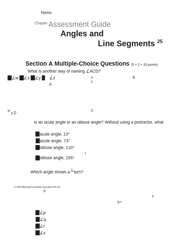 Angles and Line Segments | PDF | Elementary Geometry | Euclidean Geometry