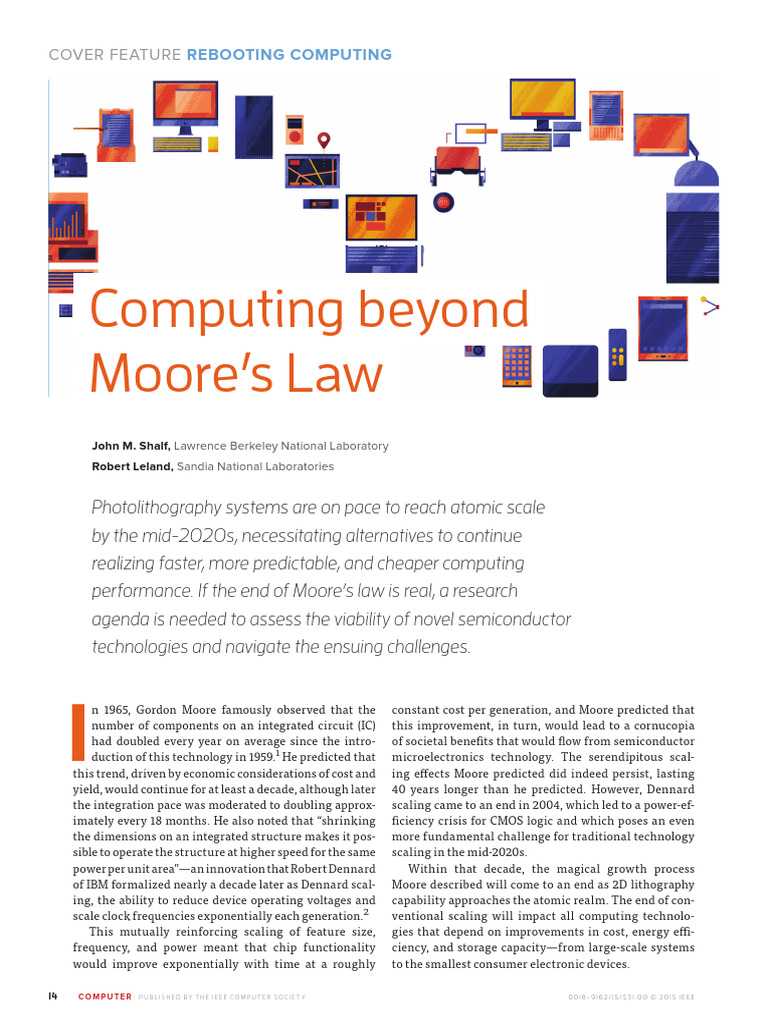 Computing Beyond Moores Law | PDF | Integrated Circuit | Field Effect Transistor