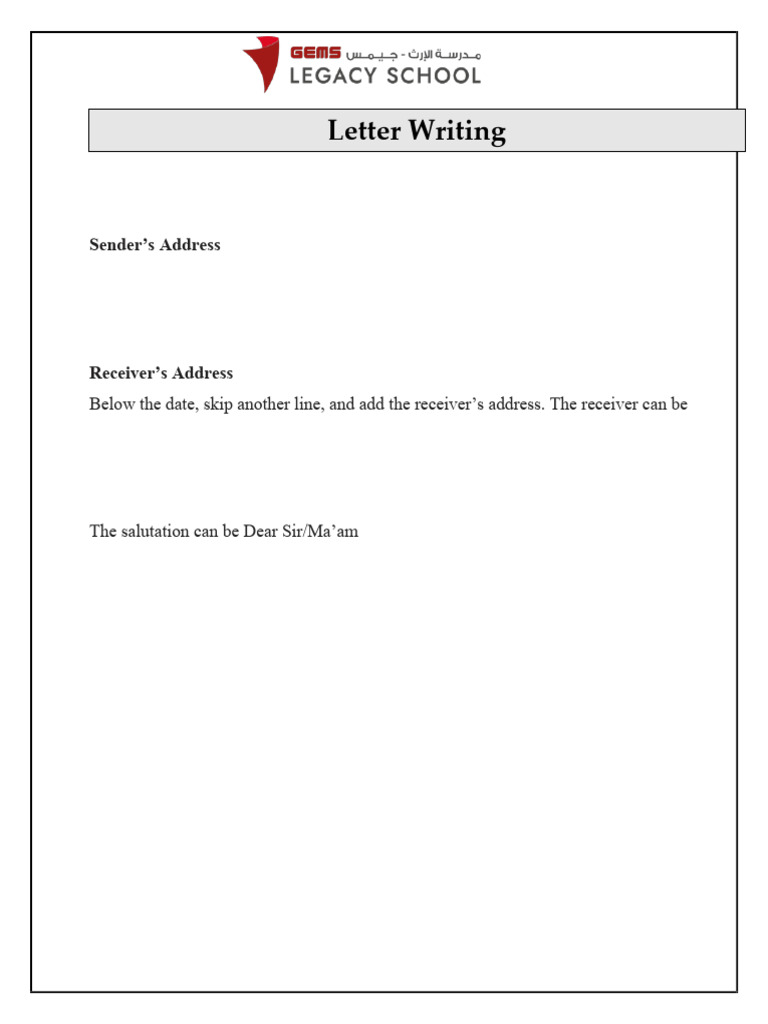 Letter Writing - Notebook Work | PDF | Career & Growth