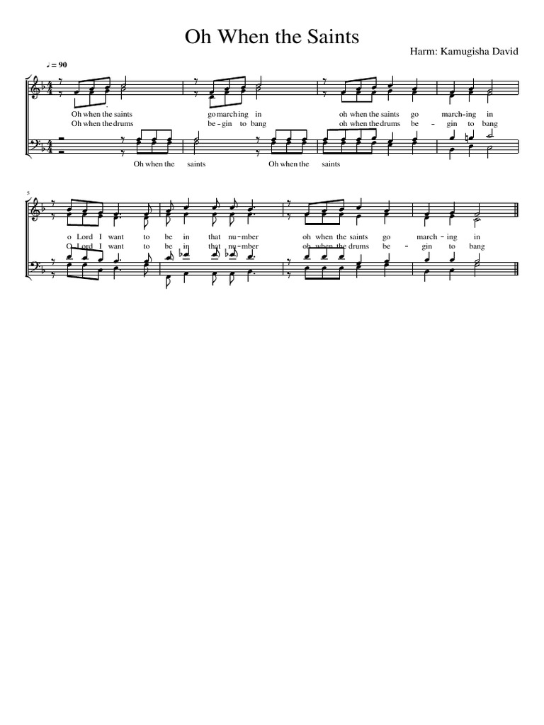 Oh When the Saints: PDF Document | PDF