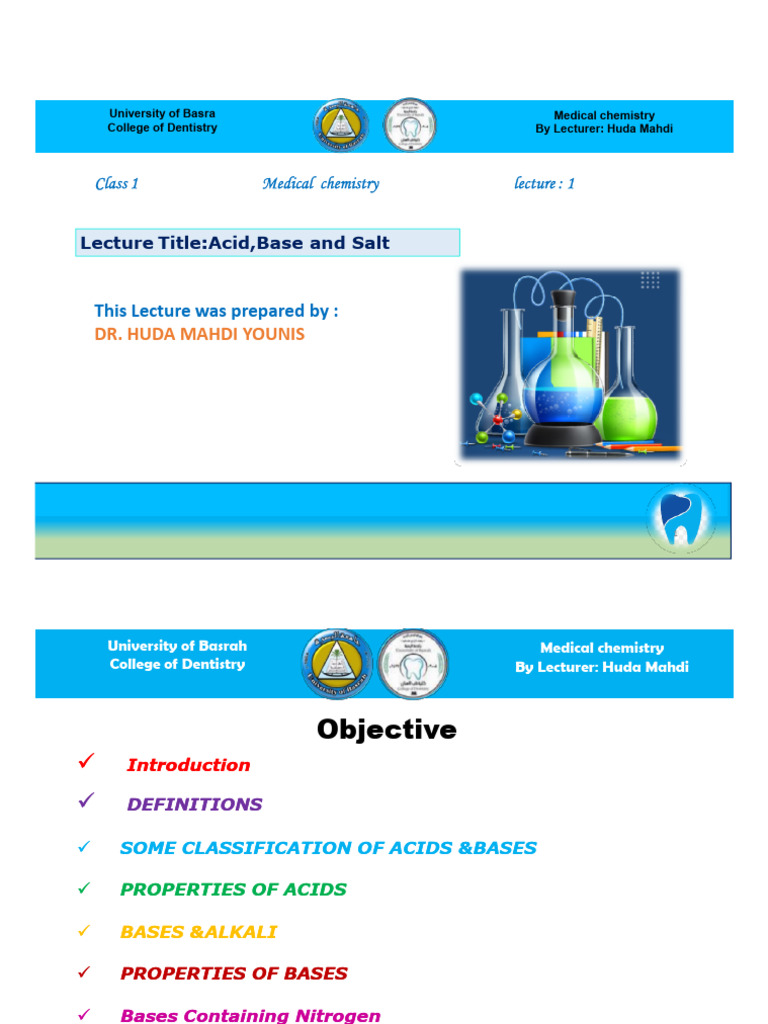 Acid, Base, and Salt Fundamentals | PDF | Acid | Salt (Chemistry)