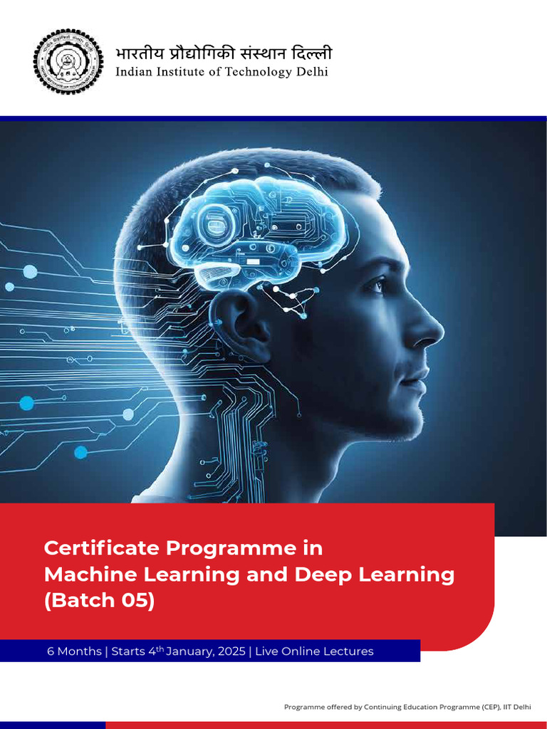 MLDL Brochure | PDF | Machine Learning | Deep Learning