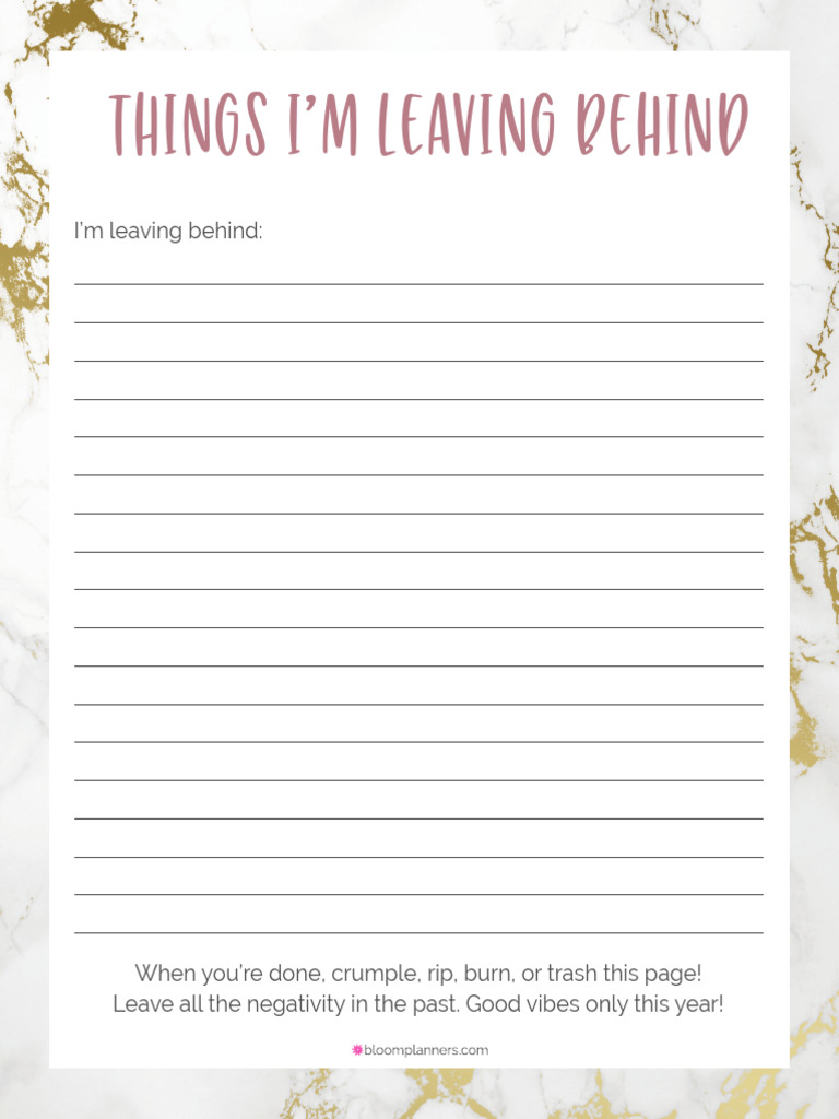 Things I M Leaving Behind | PDF