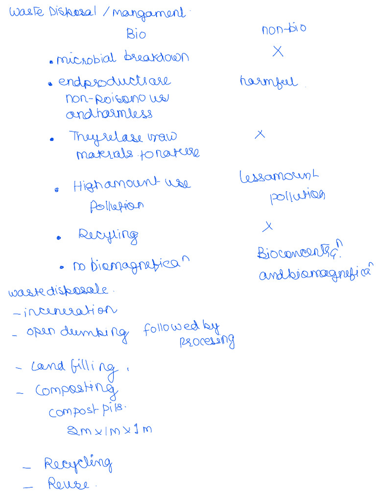 Bio Degradable Vs Non Biodegradable+ Waste Disposal | PDF