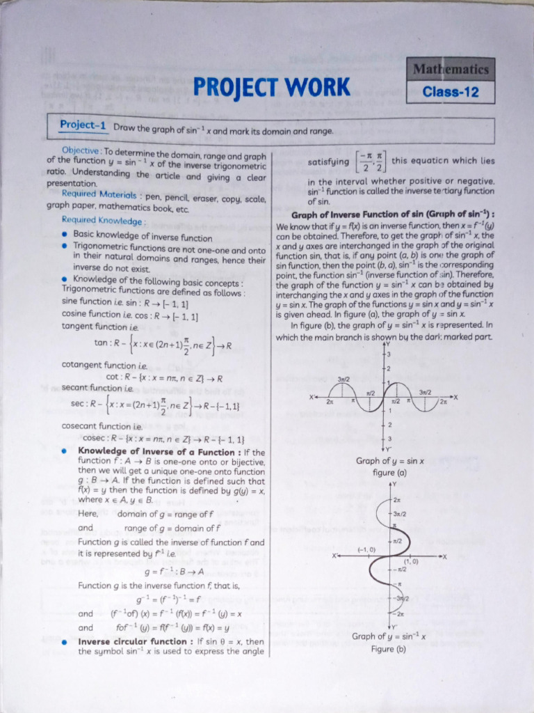 Maths Projects Class 12 | PDF
