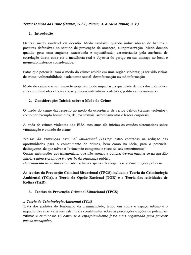 Resumo - Prova Psicologia Jurídica e Forense - Documentos Google Parte 2 | PDF | Criminologia ...