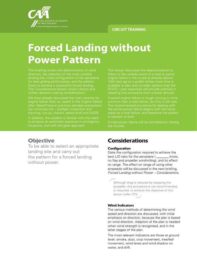 Forced Landing Techniques in Aviation | PDF | Wound | Carburetor