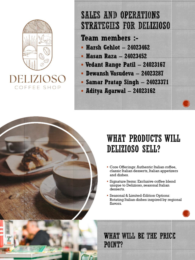 Delizioso Cafe Strategy Presentation | PDF | Business
