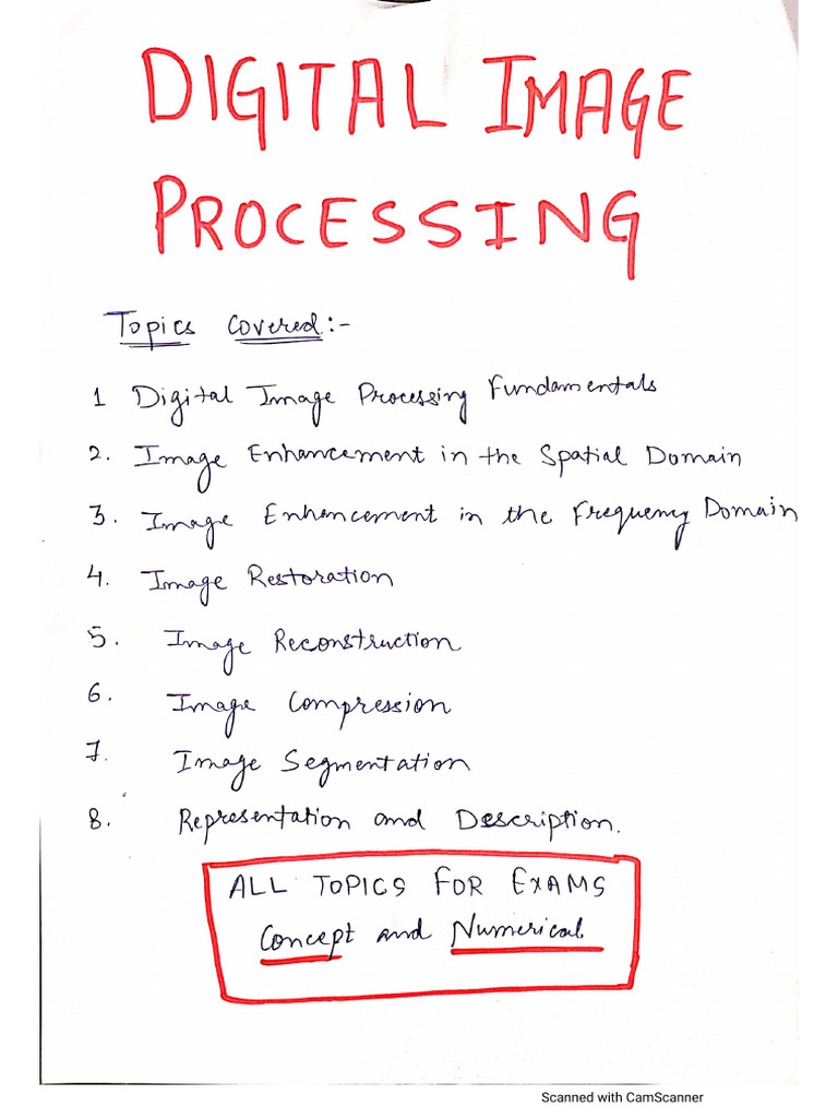 Digital Image Processing Intro | PDF