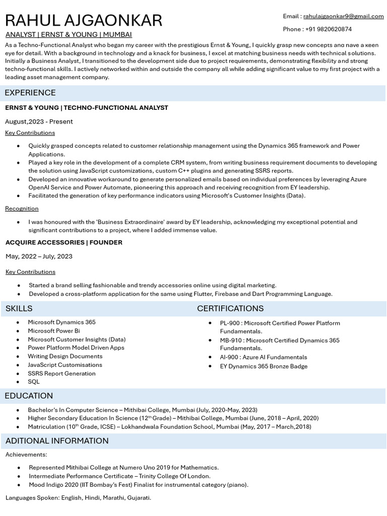 Resume Template | PDF | Computing