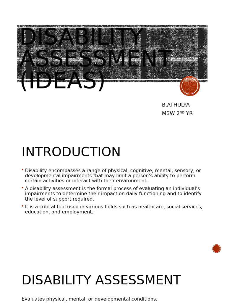 Disability Assignment | PDF | Disability | Mental Disorder