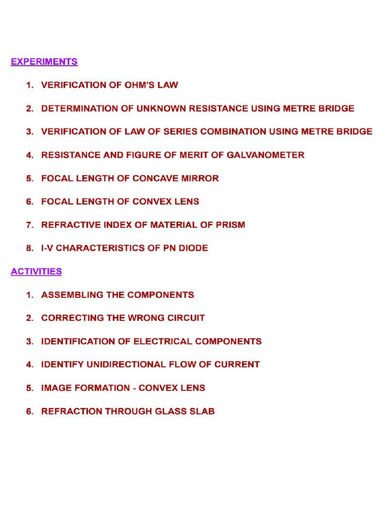 Physics Lab Manual 2024-2025 Draft | PDF