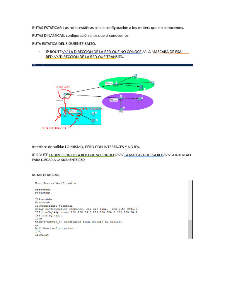 Rutas Estaticas (Guia) | PDF