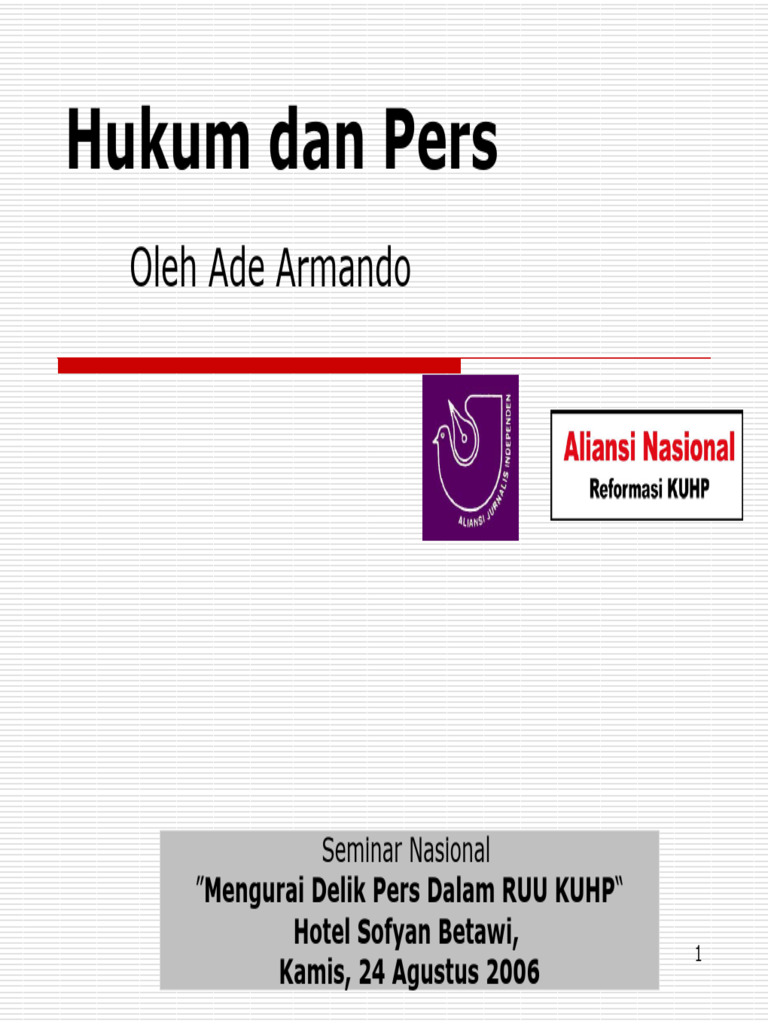 Hukum Dan Pers | PDF | Hukum
