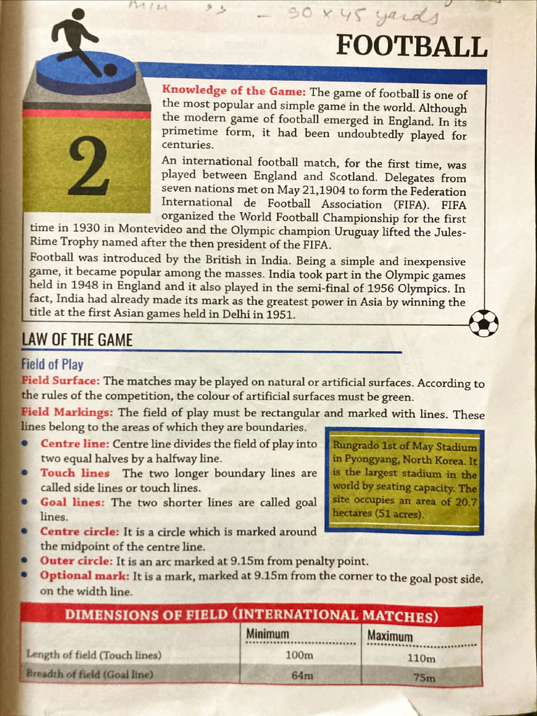 Physical Education CH 2 Football | PDF