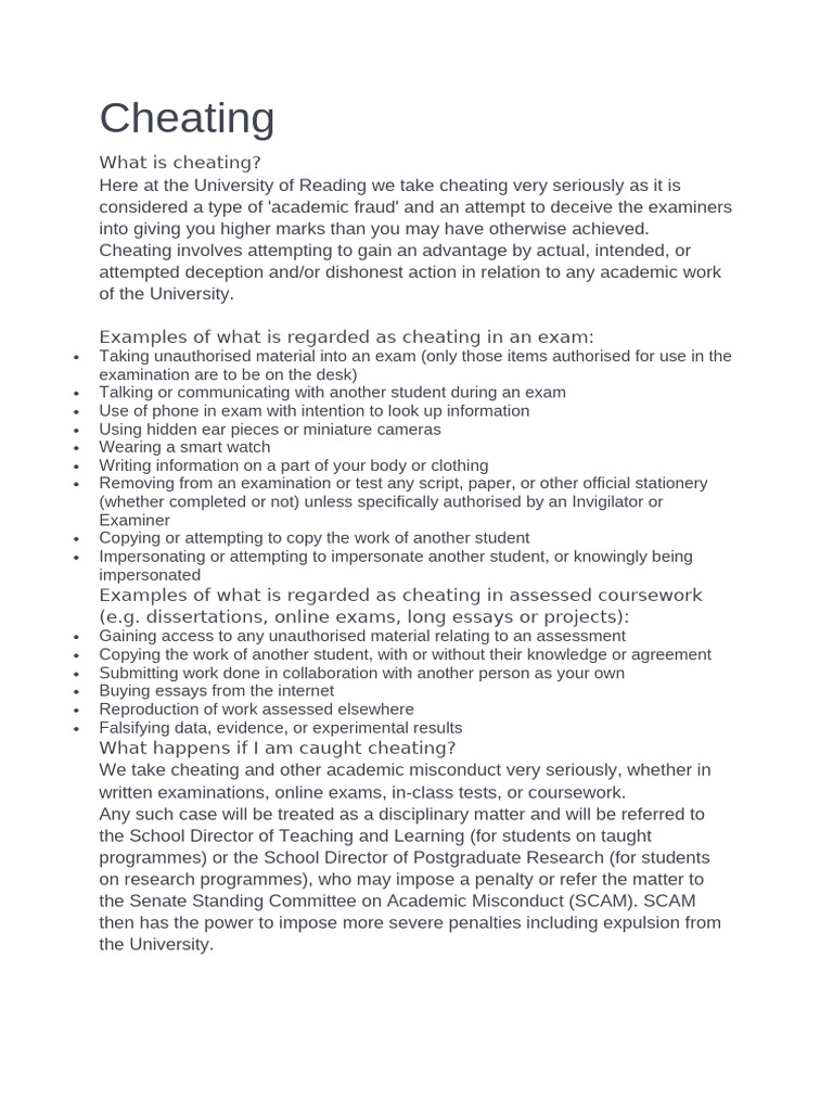 Cheating | PDF | Wellness | Computers