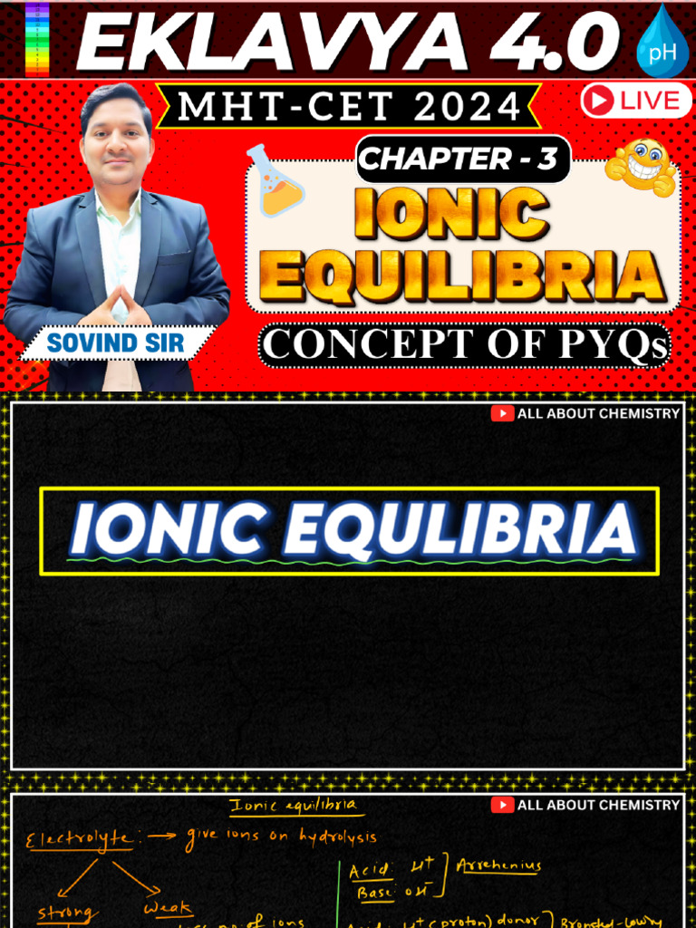 3.ionic Equilibria | PDF