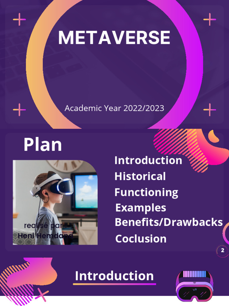 Purple Futuristic Metaverse Presentation2 | PDF | Virtual Reality ...