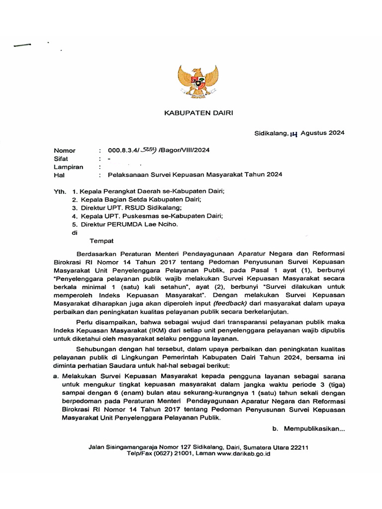 Pelaksanaan SKM Tahun 2024 | PDF