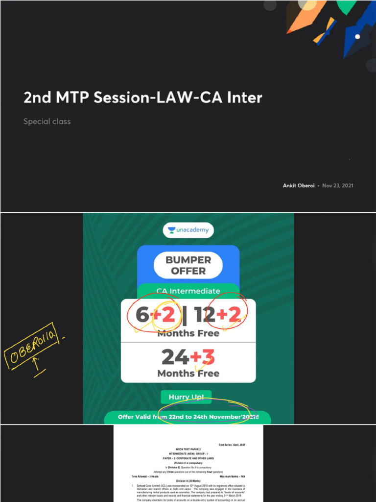 2nd MTP SessionLAWCA Inter With Anno | PDF