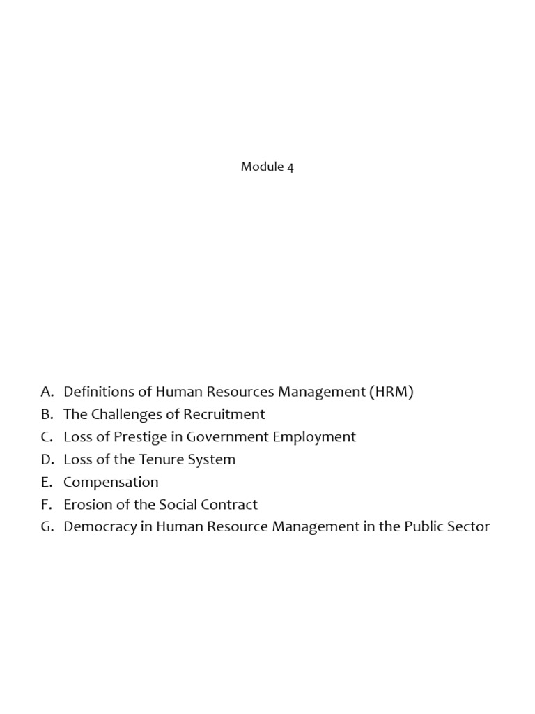 Module 4 Human Resource Management in The Midst Globalization | PDF | Employment | Layoff