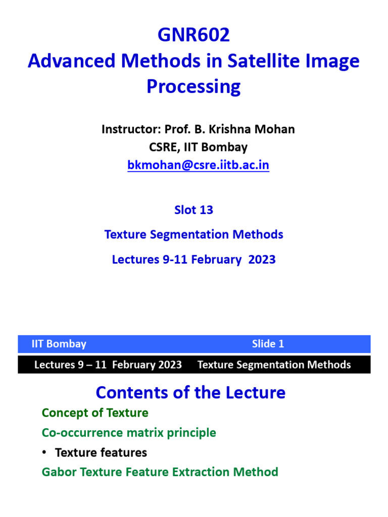 Advanced Satellite Image Processing | PDF | Image Segmentation | Filter (Signal Processing)