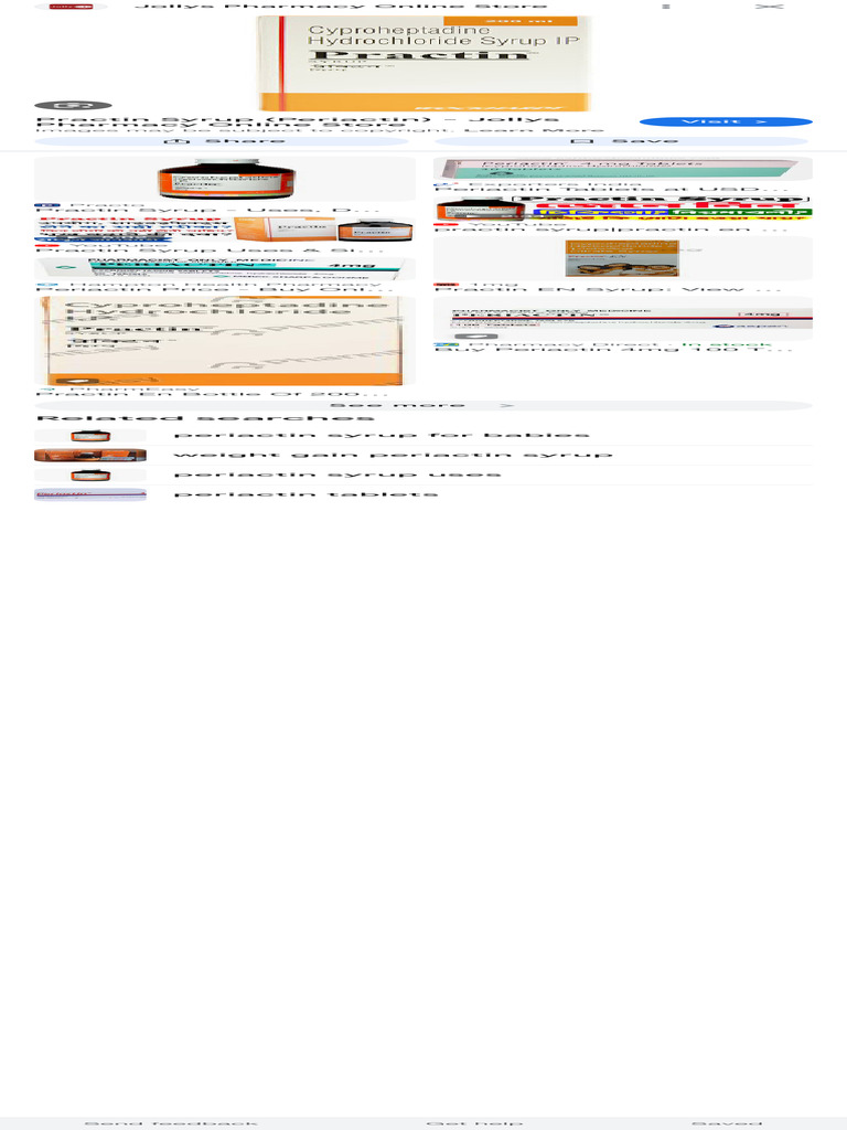 Periactin Syrup - Google Search | PDF | Wellness | Science & Mathematics