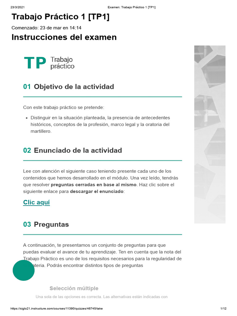 Examen - Trabajo PrÃ¡ctico 1 (TP1) | PDF | Subasta