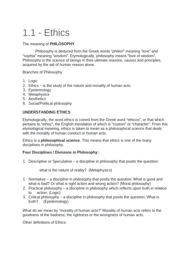 Eleben | PDF | Morality | Reason