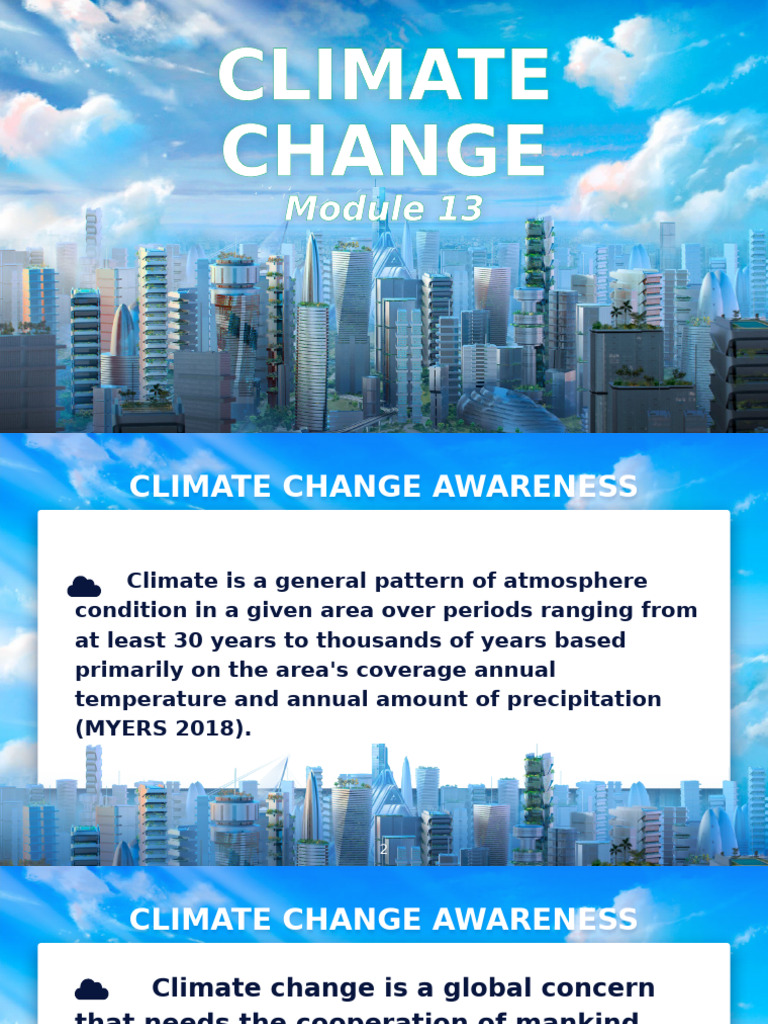 STS Module 13 | PDF | Climate Change | Oceans